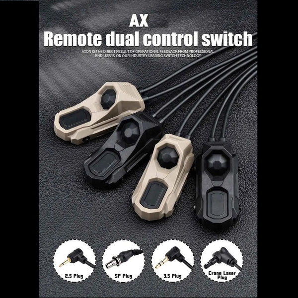 WADSN AXOUN M-Button Rail Mount Pressure Switch 2 Plug - TAN (Dual ...