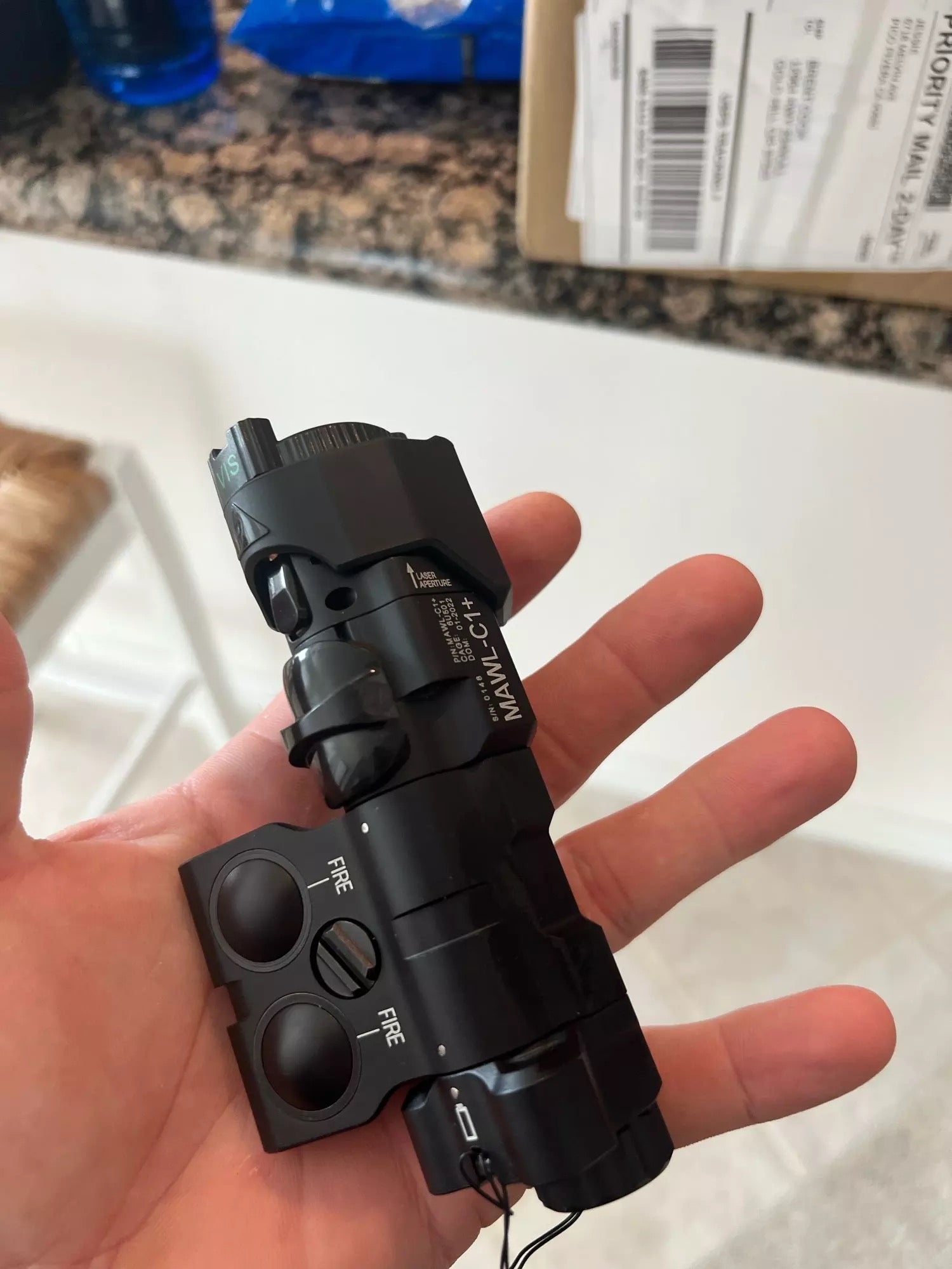 WADSN Metal MAWL C1 Visible Laser / IR Pointer light / White Light Module - BK | APEXTAC GEAR