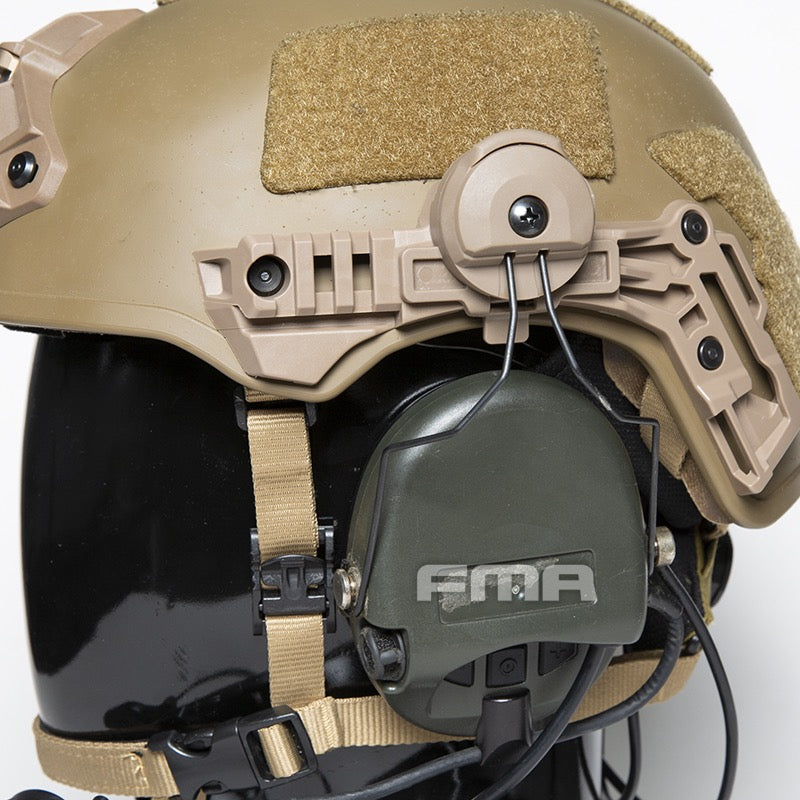 FMA MSA Sordin Type Headset Adaptor for EX 3.0 TW Helmet Side Rail ...