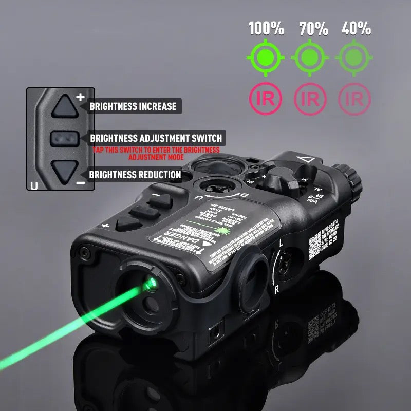 WADSN RAID X Visible Laser + IR Laser Aiming Device with Strobe Functi ...