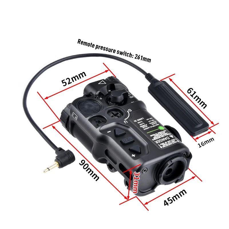WADSN RAID X Visible Laser + IR Laser Aiming Device with Strobe ...