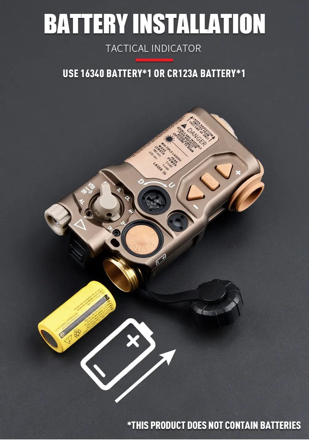 WADSN RAID X Visible Laser + IR Laser Aiming Device with Strobe ...